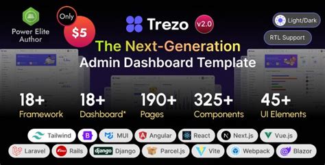 Trezo Tailwind Material Ui Html React Angular Vue Laravel And Asp