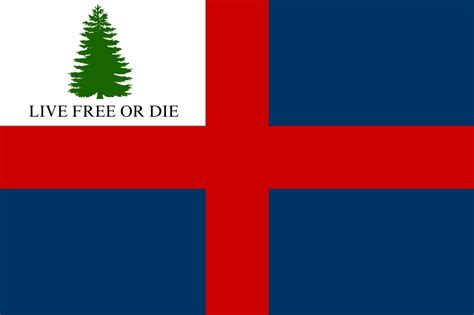 Redesigned New Hampshire Flag With Fir Tree