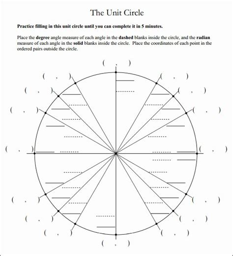 Unit Circle Practice Worksheet Chessmuseum Template Library