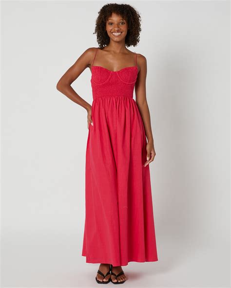 Charlie Holiday Marcey Maxi Dress Fushcia Surfstitch