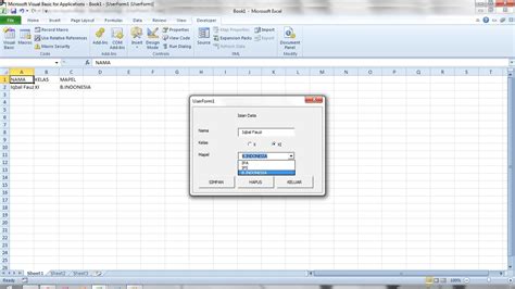 Izuahf Way Cara Membuat Userform Pada Excelvba