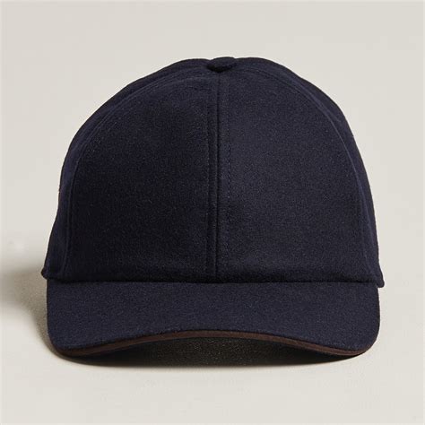 Eton Wool Baseball Cap Navy Blue At