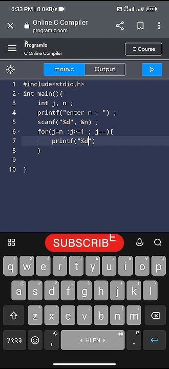 Write A Program To Print Reverse Number In C Programming Shorts Coding Viral Learning