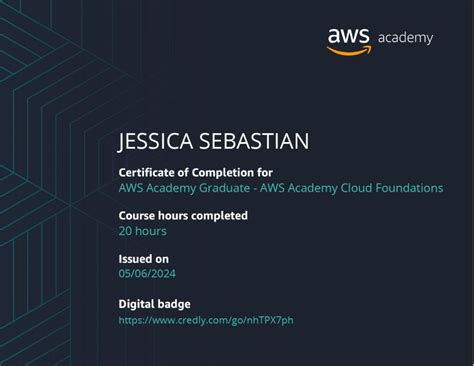 jessica sebastian on linkedin aws cloudcomputing skillsdevelopment