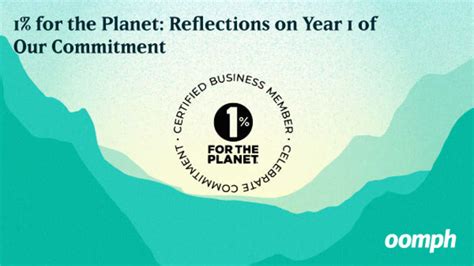 1 For The Planet Reflections On Year 1 Of Our Commitment Inside