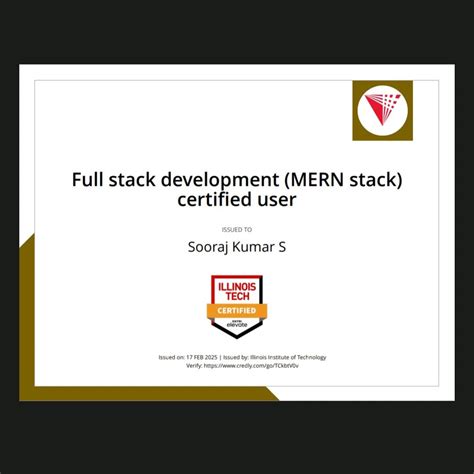 Keeplearning Mernstack Certifieddeveloper Webdevelopment Sooraj Kumar S