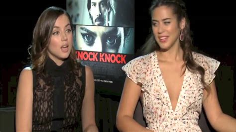 Knock Knock 2015 Interview With Ana De Armas And Lorenza Izzo Youtube