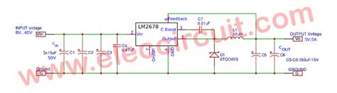Lm2678 3 3v 12v 5v 5a Switching Fixed Voltage Regulator Circuits