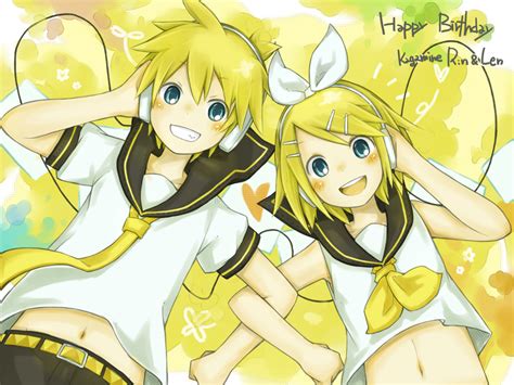 Kagamine Len Kagamine Rin Male Vocaloid Anime Wallpapers