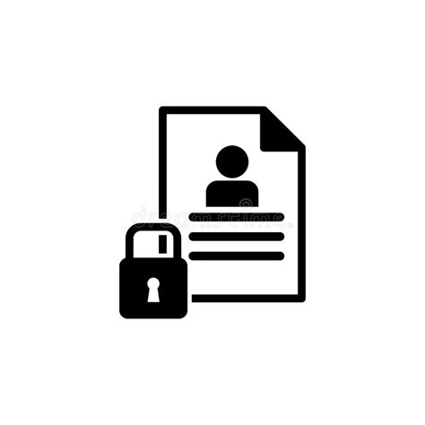 Document Protection Multi Color Icon Simple Thin Line Outline Vector Of Security Icons For Ui
