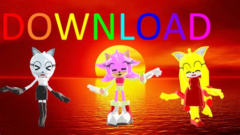 Sd Sonic Characters 3 Pack Models Download Mmd By Waleedtariqmmd On