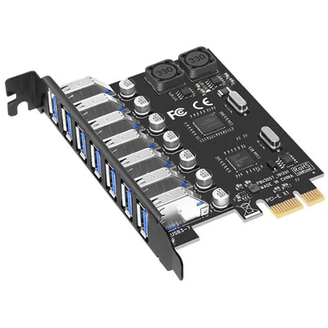 Usb 3 0 Pci E Expansion Card Adapter 7 Ports Hub Adapter External Controller Pci E Extender Pci