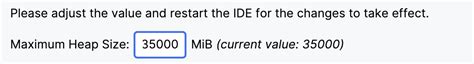 Intellij Relation Between Max Heap Size Ide Settings And Build