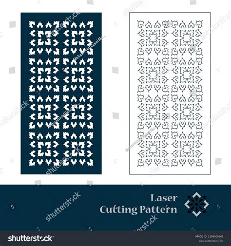 Laser Cnc Cut Pattern Vector Template Stock Vector Royalty Free 2198000661 Shutterstock