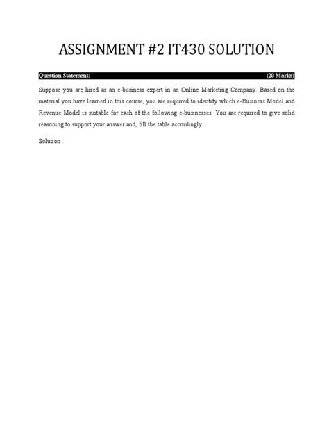 assignment 2 it430 solution question statement 20 marks pdf