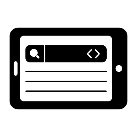 Perfect Design Icon Of Mobile Search Bar 12765015 Vector Art At Vecteezy