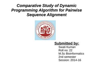 Swaati Algorithm Of Alignment Ppt PPT
