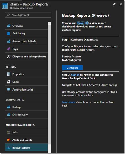 Report Di Backup In Azure Backup Con Log Analytics E Powerbi Resolve