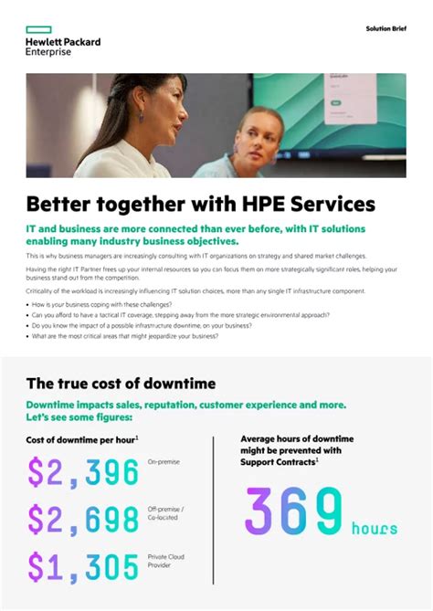 Better Together With Hpe Services Hpe Complete Care