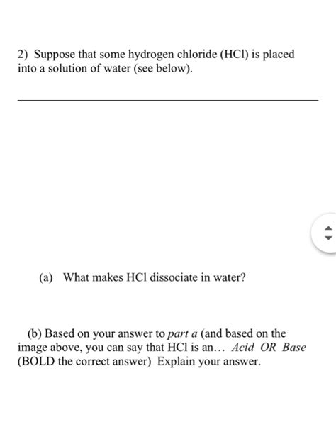 Solved 2 Suppose That Some Hydrogen Chloride HCI Is Chegg Com