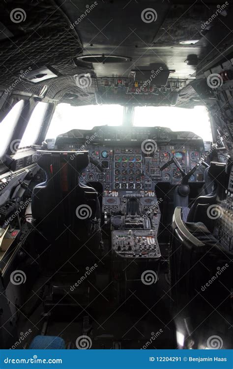 Cockpit Stock Image Image Of Joystick Display Altitude 12204291