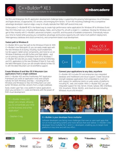 embarcadero c builder xe3 datasheet pdf