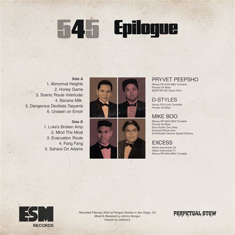 Epilogue 545 D Styles Excess Mike Boo And Pryvet Peepsho