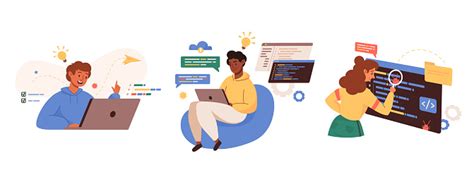 Vetores De Modelo De Banner De Cursos De Desenvolvimento Web Codificação De Script E Programação