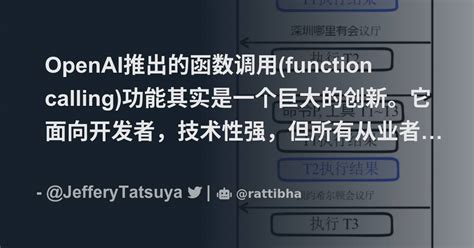 openai推出的函数调用 function calling 功能其实是一个巨大的创新。它面向开发者，技术性强，但所有从业者都应理解。 下面