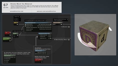 Unreal Directive On Twitter A Little Example That Uses The Vertex Interpolator Node~ Also