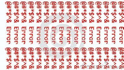 Vertical Program Error Code Failure Script Text Stock Footage Video Of Symbol Background