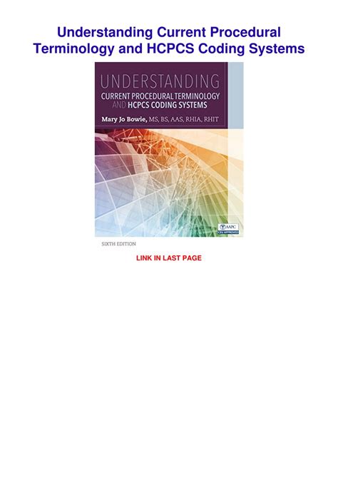Ppt ️pdf⚡️ Understanding Current Procedural Terminology And Hcpcs