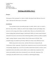 Observing Buffer Effectiveness Lab Experiment Guide Course Hero