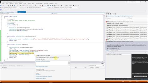 How To Retrieve Data From Database Using Stored Procedure In C Using
