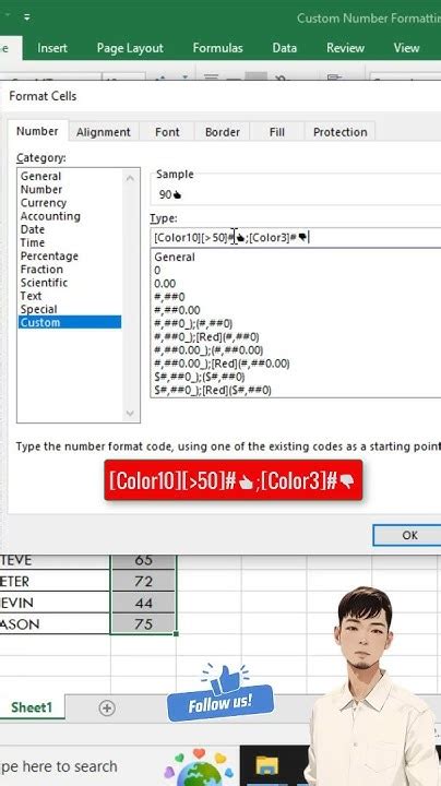 custom number formatting for excel tech talkres টেক টকারস excel