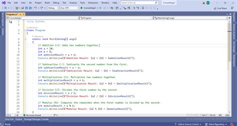What Is Arithmetic Operators With Example Code