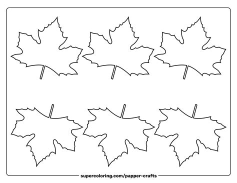 6 Leaves Of Sycamore Template Free Printable Papercraft Templates