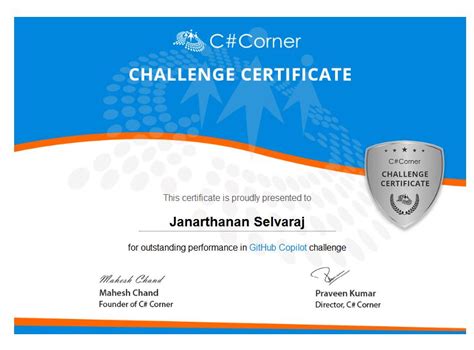Github Copilot Challenge Janarthanan S