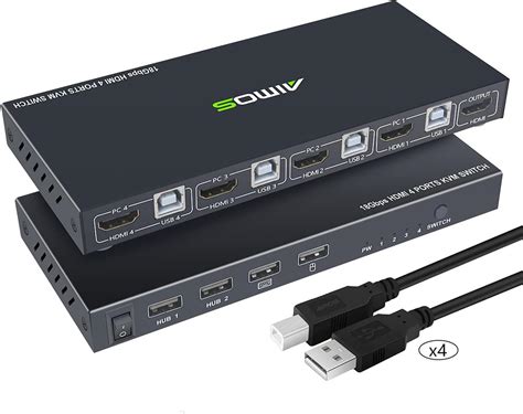 4 Port HDMI KVM Switch With 4K 60Hz Shared Keyboard Nepal Ubuy
