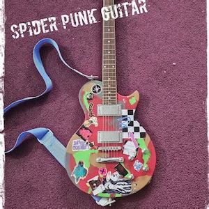 Spider Punk Guitar Made To Order Etsy