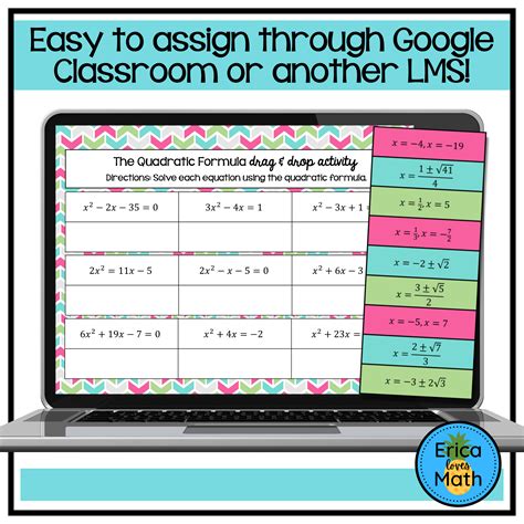 Quadratics Digital Activity Drag And Drop Mini Bundle Made By Teachers