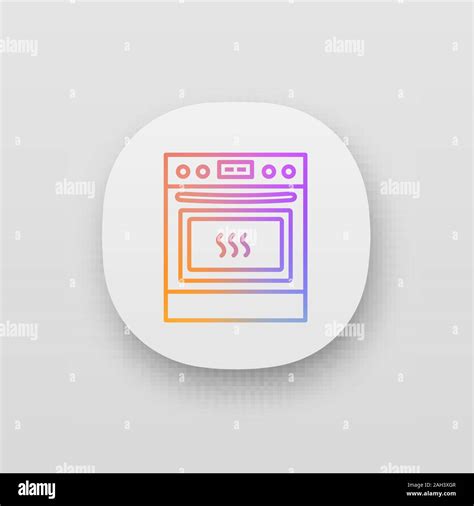 Kitchen Stove App Icon Gas Range Cooker Cooktop And Oven Kitchen