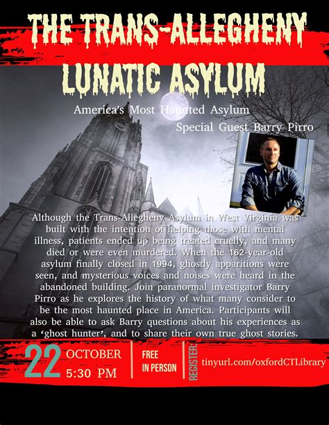 Oxford Ct Library Barry Pirro Is Back Space Is Limited So Register