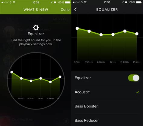 spotify equalizer settings for android iphone ipad and desktop