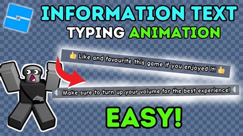 How To Make Information Text Like Story Game Roblox Studio Easy Tutorial YouTube