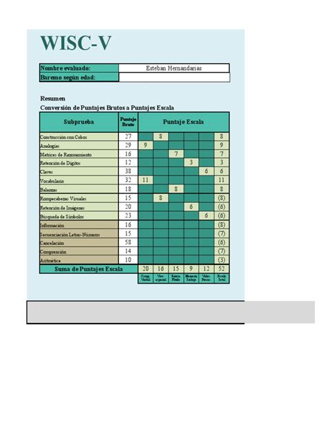 Software Wisc V Pro Pdf Inteligencia Evaluación