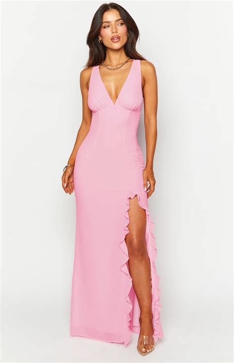Kris Pink Maxi Dress Beginning Boutique