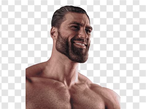 Gigachad Smiling Face Pngate