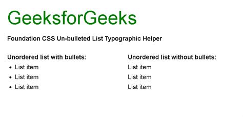 基础 CSS 排版助手非项目符号列表 码农参考