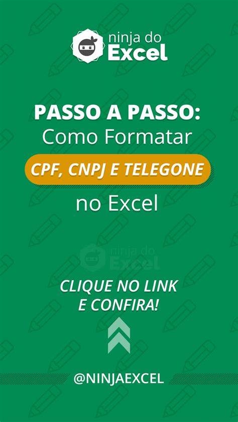 Inserindo Cpf Cnpj E Telefone No Excel Artofit